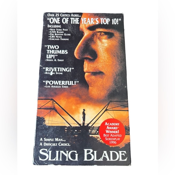 Media | Sling Blade Vhs Movie 1996 Billy Bob Thornton Academy Award ...